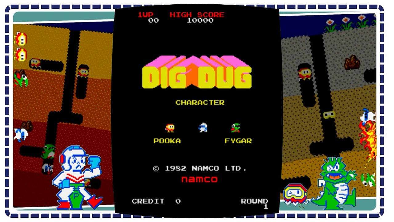 [Arcade Play] 1982 Dig Dug / 디그 더그 - YouTube