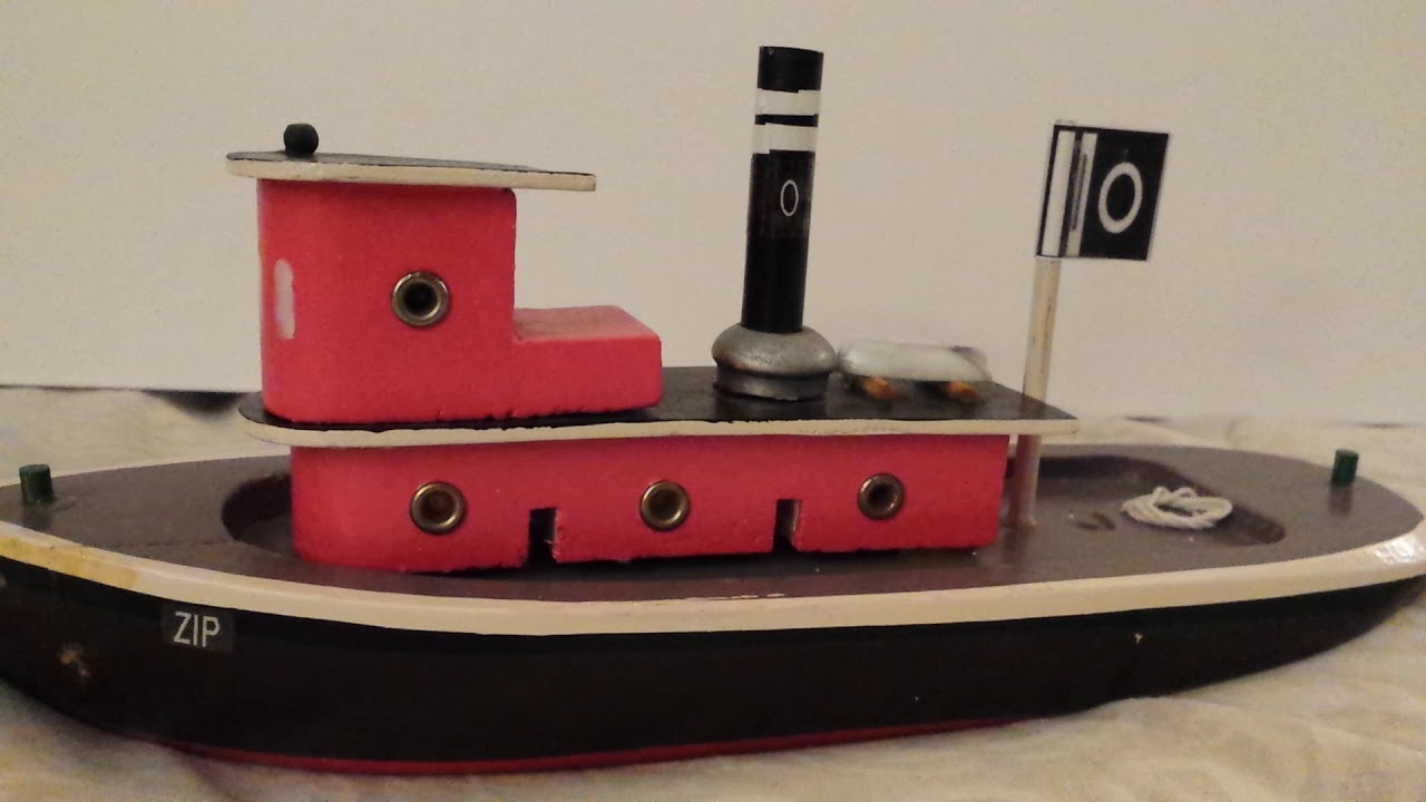 Custom Made ZIP Tugboat Model - YouTube