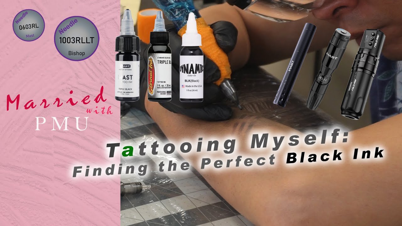 Tattooing myself find the perfect black ink | Mast Tattoo Ink | Eternal ...