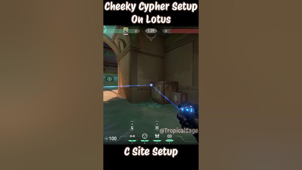 Cheeky Cypher Setup on Lotus for Ezz frags #valorant #valorantguide #발로란트 - YouTube