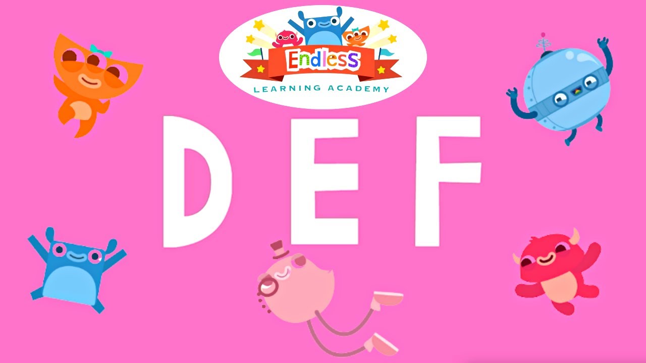 Endless Learning Academy | Endless Uppercase Alphabet with DEF | Basic ...