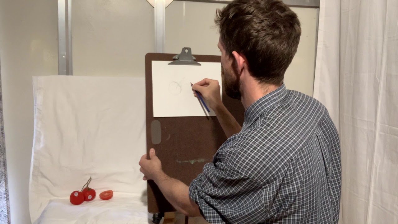 Modified Blind Contour Drawing Demonstration - YouTube