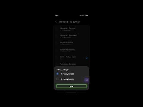 Samsung TTS uygulamasına Türkçe ses verilerini yükleme anlatımı
