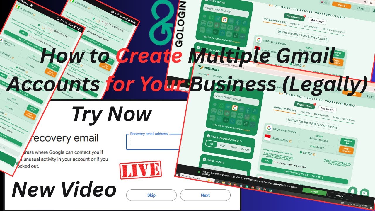 How to Create Multiple Gmail Accounts for Your Business (Legally) - YouTube