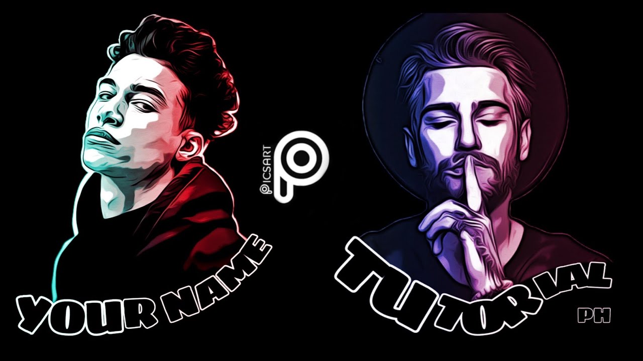 How to Create GAMING FACE LOGO Design in PicsArt | Remini | Cartoon ...