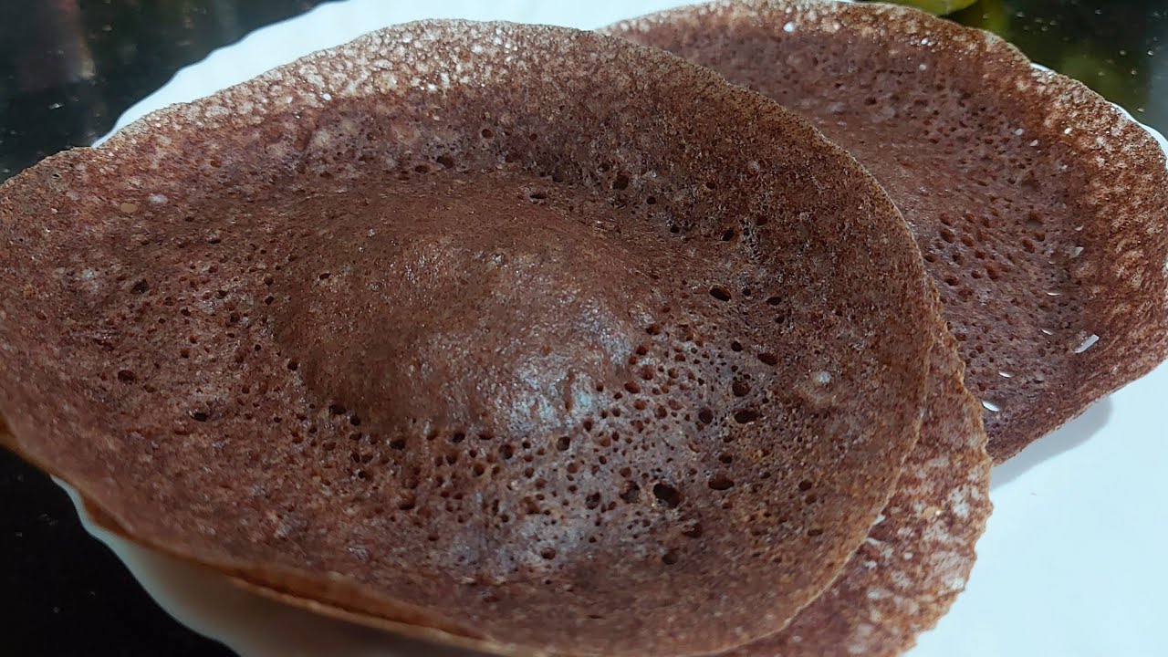 Ragi Appam||Instant Appam Recipe||Kooravu Appam||Nethyas Magic - YouTube