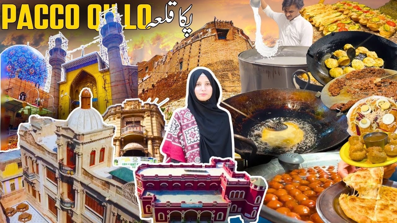 Exploring Pakka Qila Hyderabad Sindh | Food Street, Qadam Gah, Dargah ...