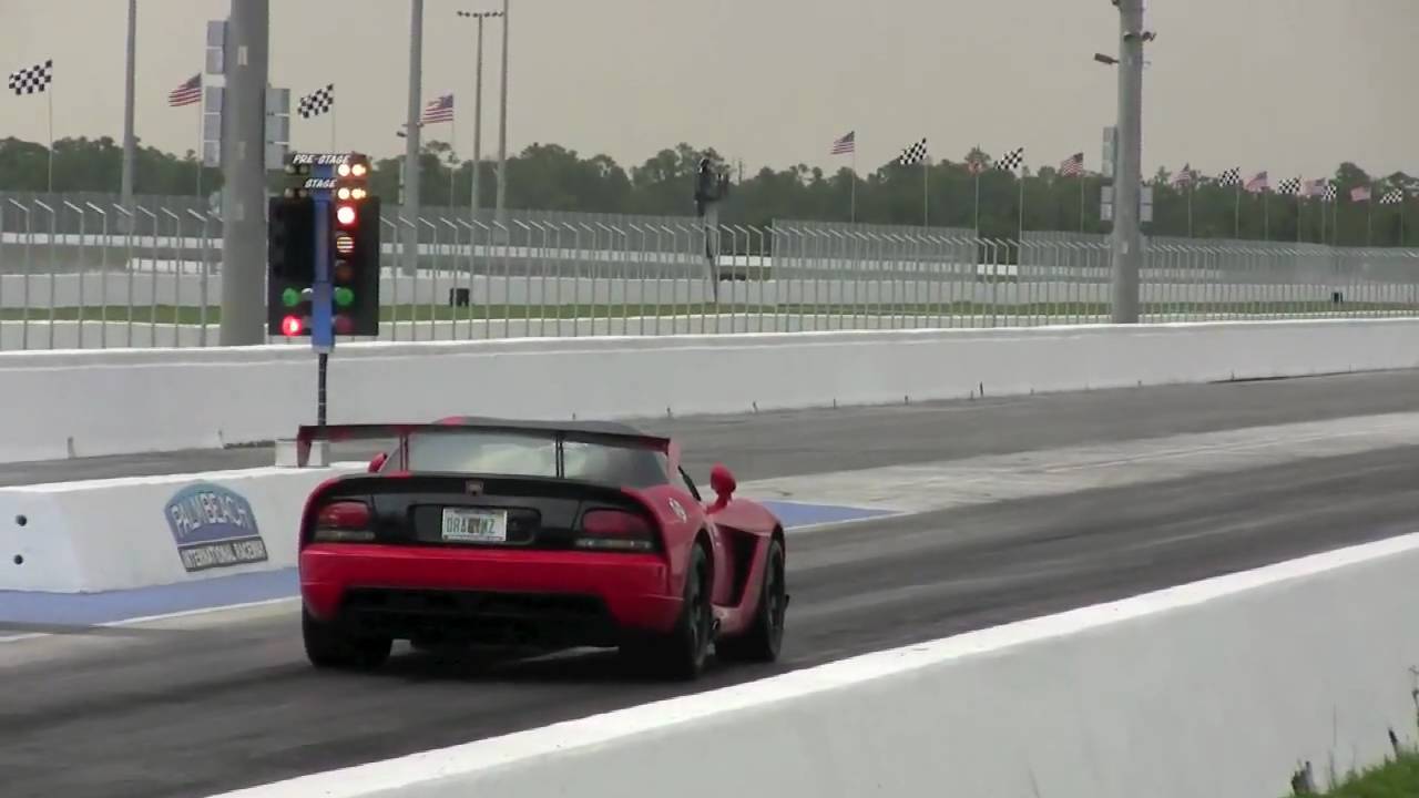 2008 Dodge Viper ACR runs drag racing runs 11.2 @ 127.7 MPH - YouTube