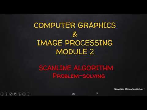 SCANLINE POLYGON FILLING ALGORITHM:Problem-solving - YouTube