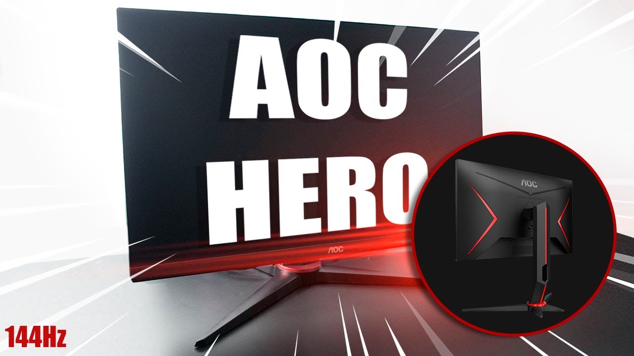 UNBOXING MONITOR GAMER CUSTO BENEFICIO - Aoc Hero 24g2 144hz 1ms - YouTube