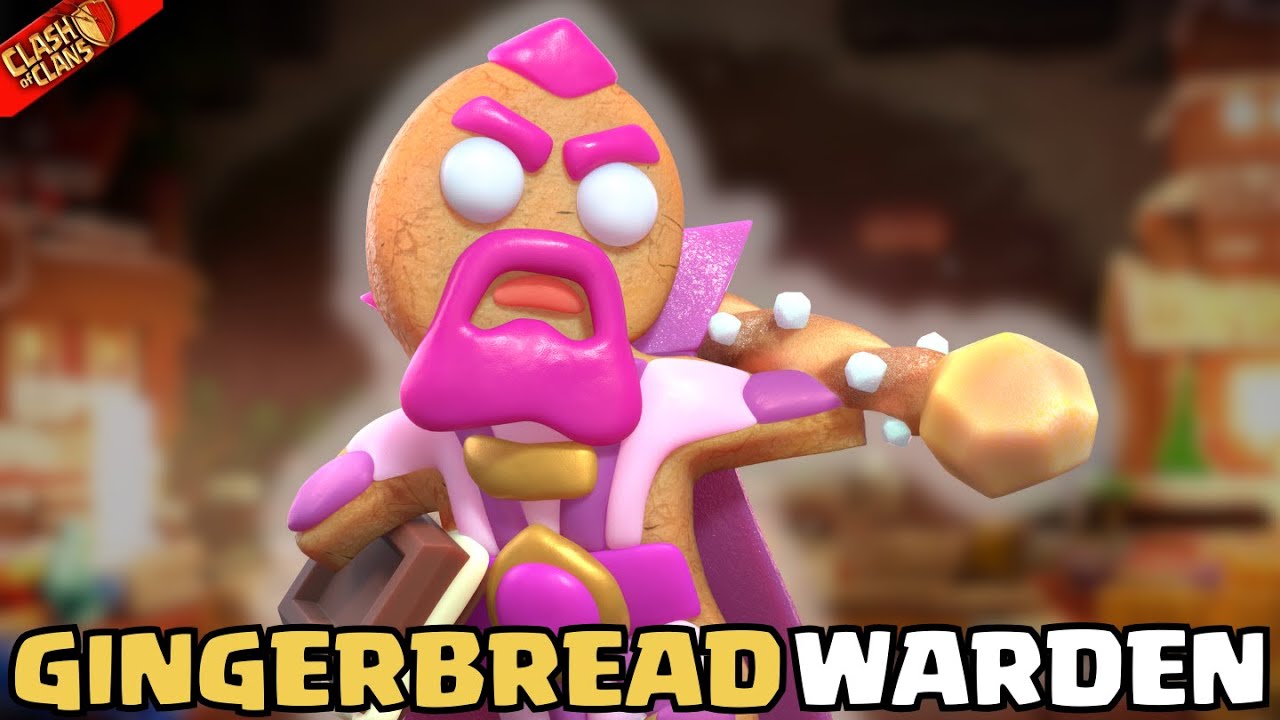 Gingerbread Warden Skin Review | Gingerbread Warden All Animations ...