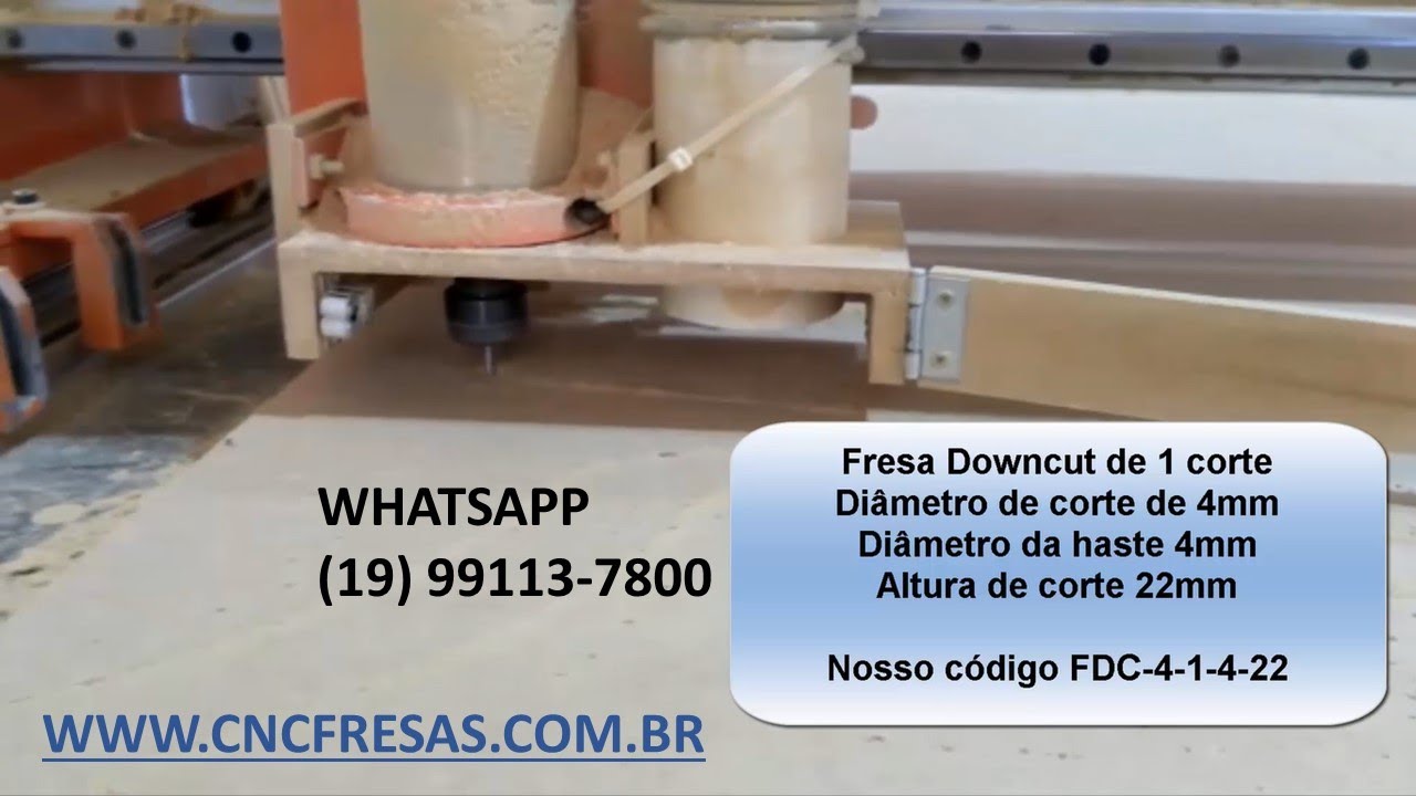 A melhor fresa CUSTO X BENEFÍCIO para corte de MDF alta produção - YouTube