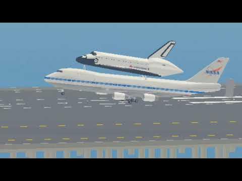 747 space shuttle landing at Tokyo international airports(PTFS) - YouTube