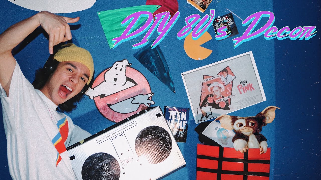 (7 Simple) 80’s DIY Decor - YouTube