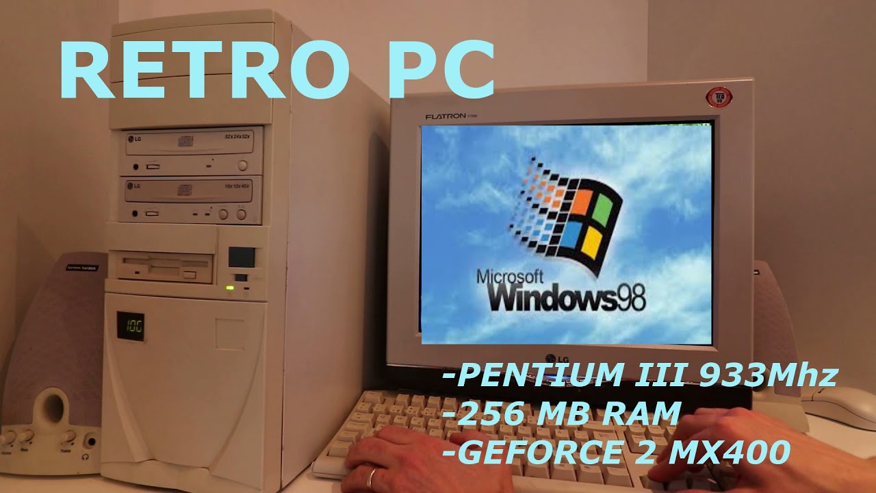 Retro-komputer do gier (RETRO-PC for games) - Windows 98, Pentium III ...