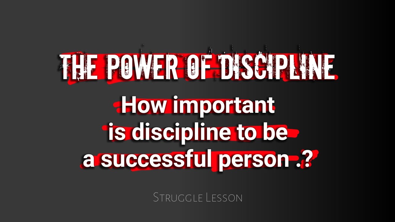 The Power of Discipline: Cultivating a Strong Foundation for Personal ...