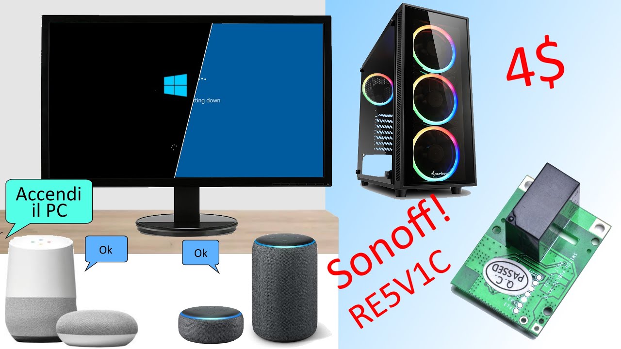 How to turn your pc on and off with Google Assistant & Alexa using a ...