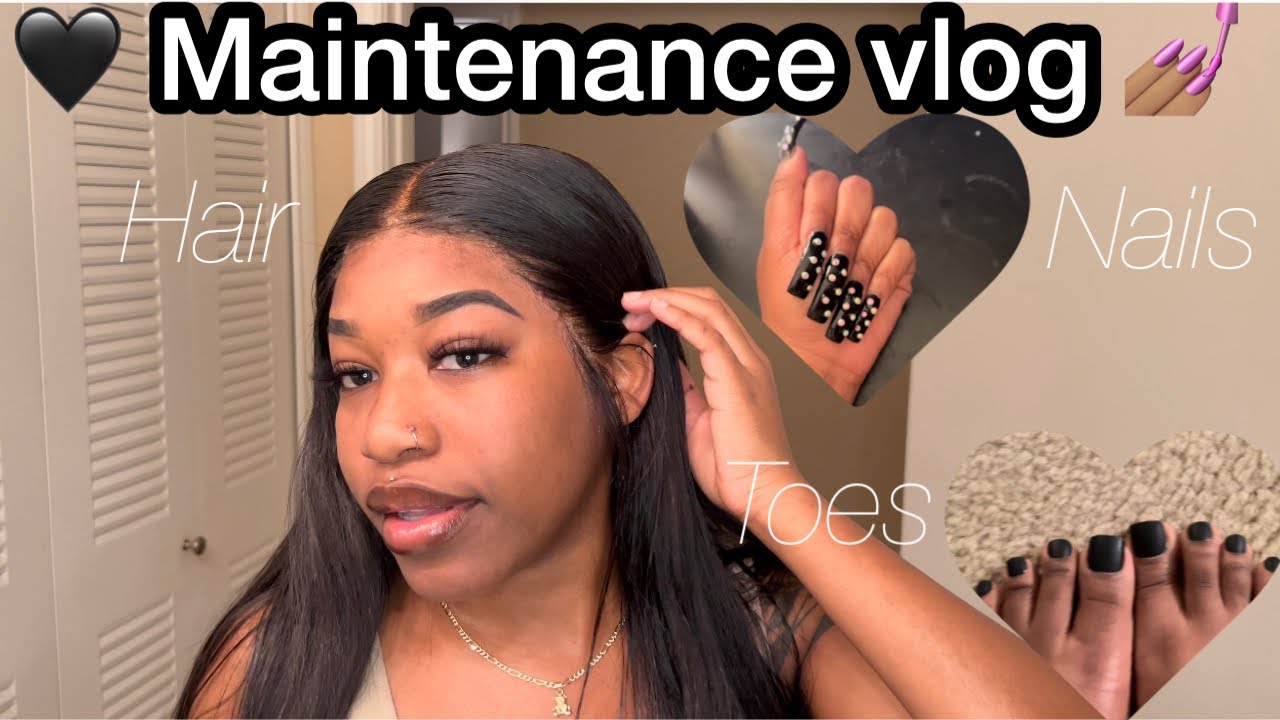 Maintenance Vlog At Home Series Hair Nails Toes More Youtube