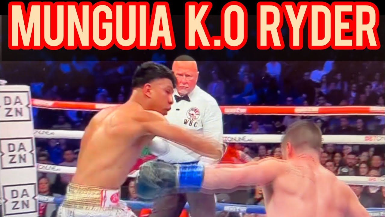 Jaime Munguia KNOCKS OUT John Ryder Highlights. Calls Out Canelo Post ...