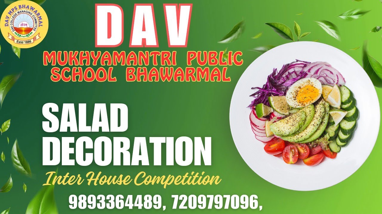 Inter House Salad Decoration Competition 2024-25 - YouTube
