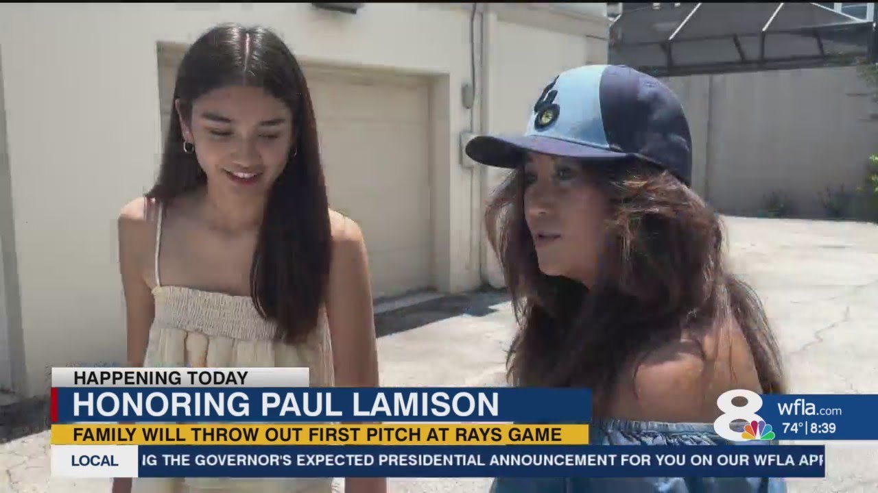 Tampa Bay Rays honors the life of Paul Lamison with a tribute pitch ...