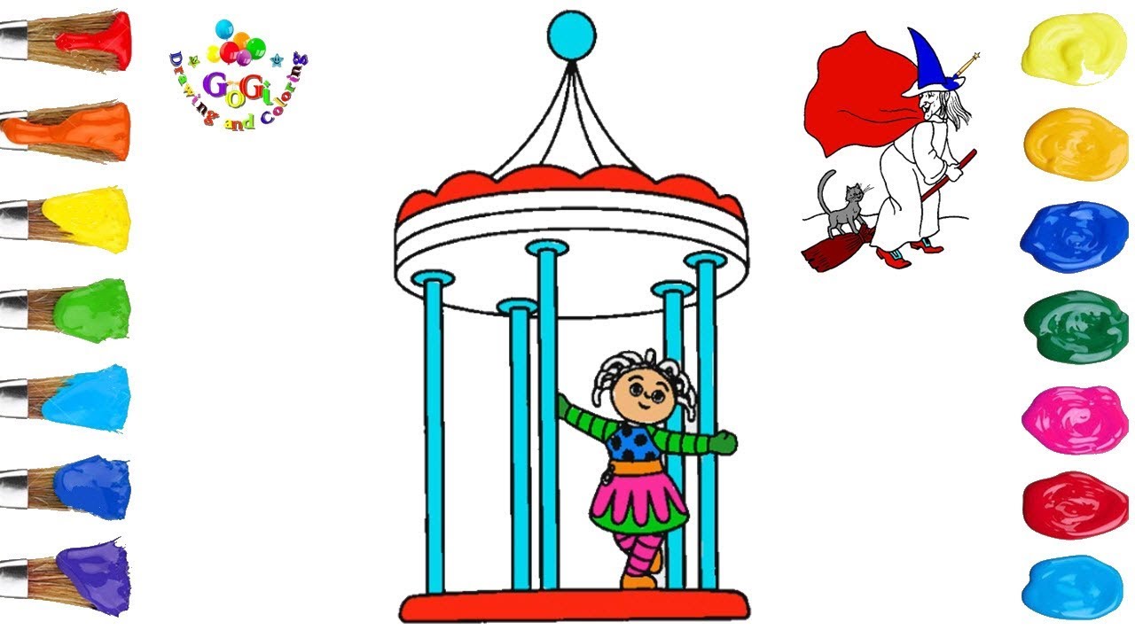 Witch, Cat, Upsy Daisy Character In The Night Garden Coloring Page ...