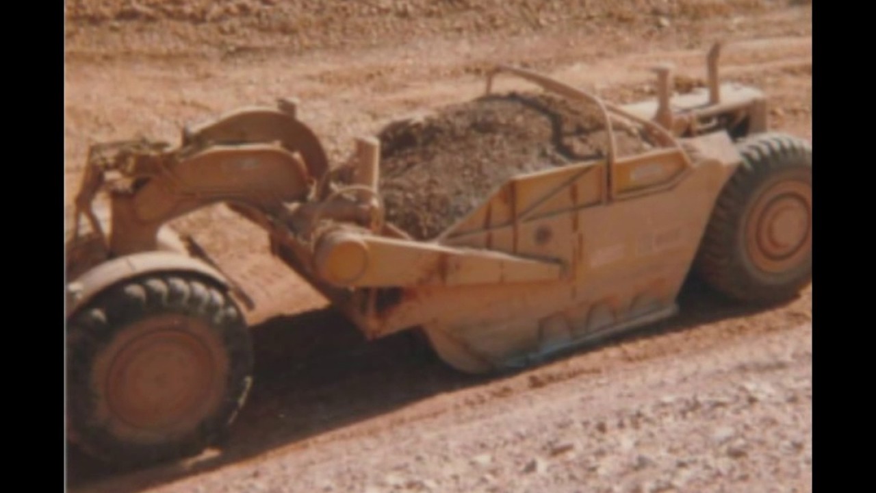 Caterpillar 666 Scraper - YouTube