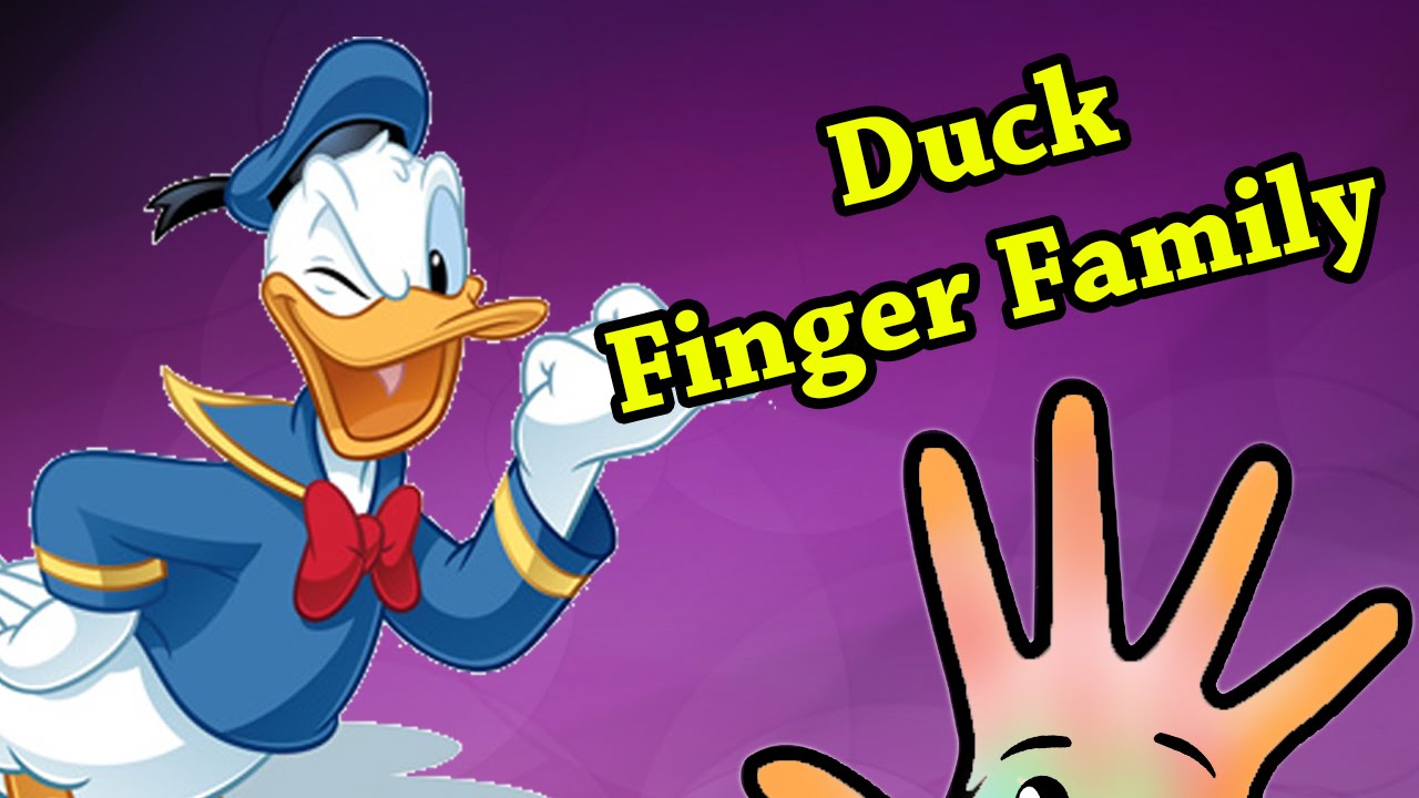 Donald DUCK Finger Family Cartoon Animation Nursery Rhymes For Children ...