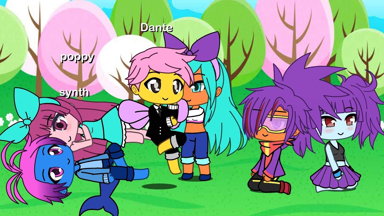 Poppy x synth Holly x Dante val x Lownote | Murderers | gacha life ...