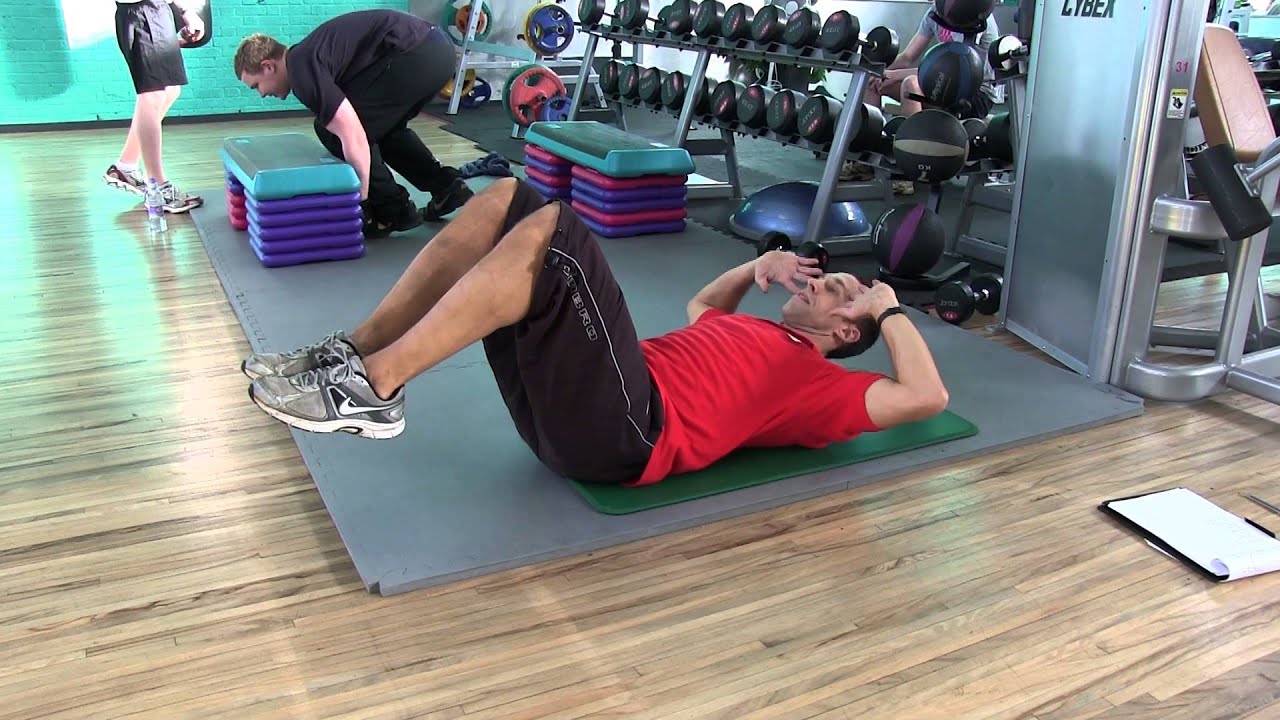 Foot hover crunch - YouTube