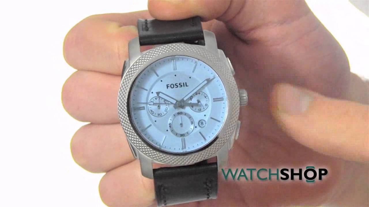 Fossil Men's MACHINE Chronograph Watch (FS5160) - YouTube