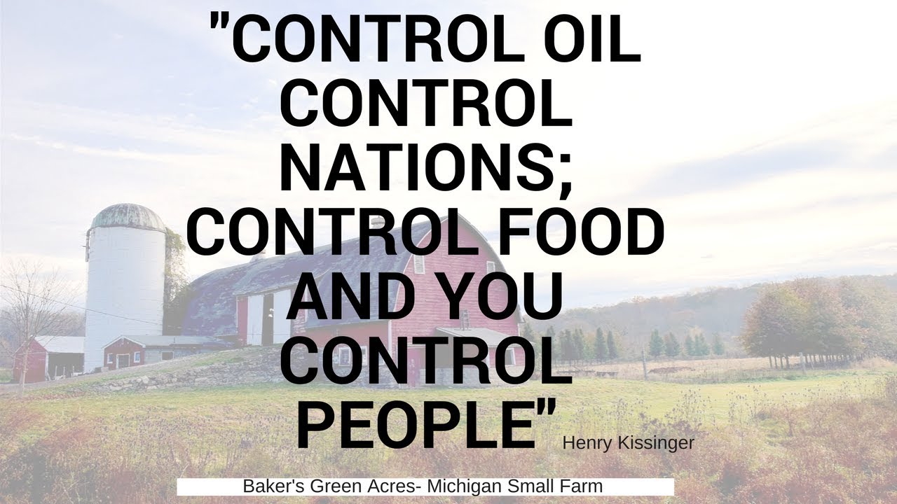 MDA The power of the people. Control the Food-Control the People ...