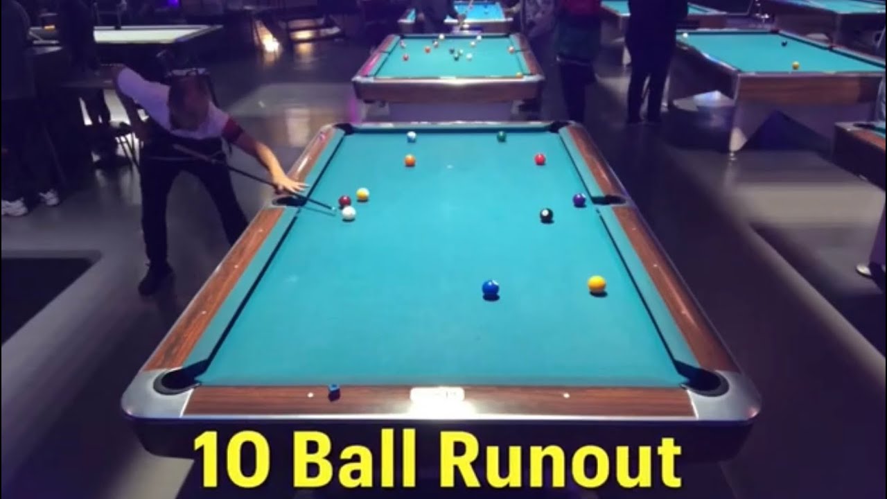 10 Ball Runout at Good Times Billiards, Lakewood, California (#174 ...