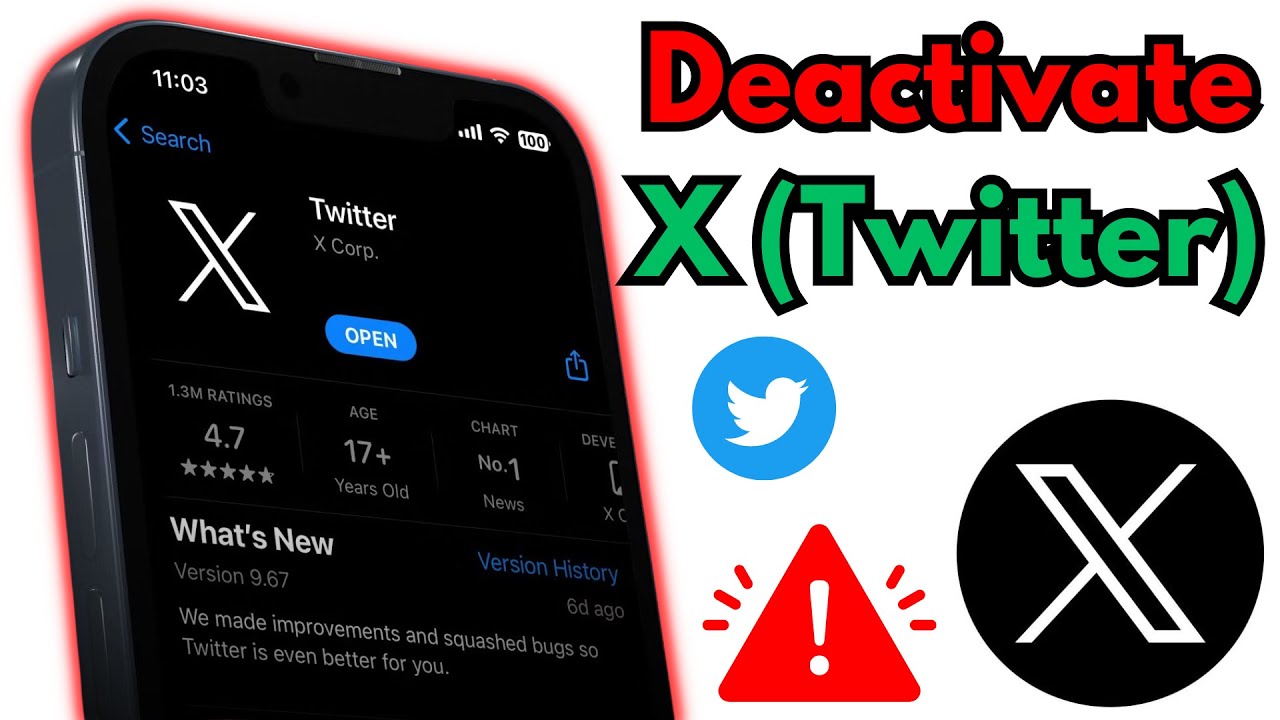 How To Deactivate X (Twitter) Account Temporarily And Permanently - YouTube