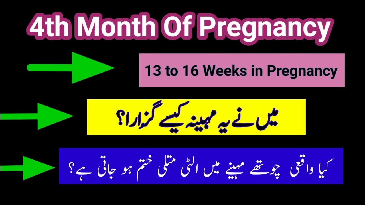 4th Month Of Pregnancy l Hamal ka Chotha Mahina #pregnancycare - YouTube