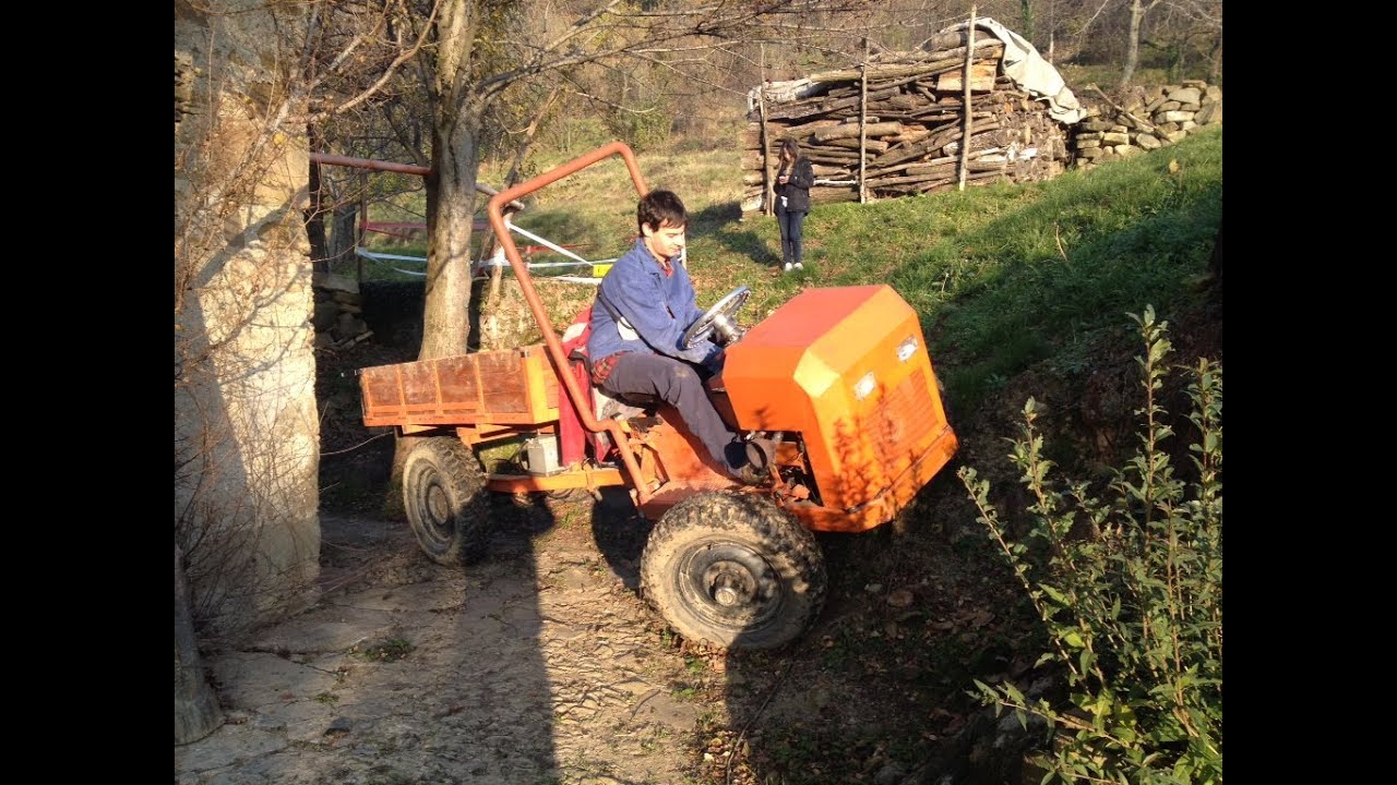 Wally.3 homemade tractor from Italy // домашнее трактора из Италии ...
