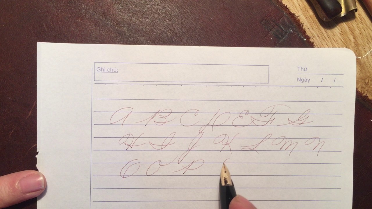 Writing Business Cursive Alphabets - YouTube