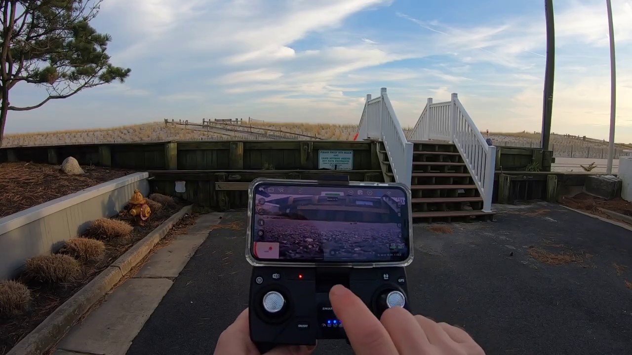 Snaptain SP 500: High Wind Test Flight - YouTube