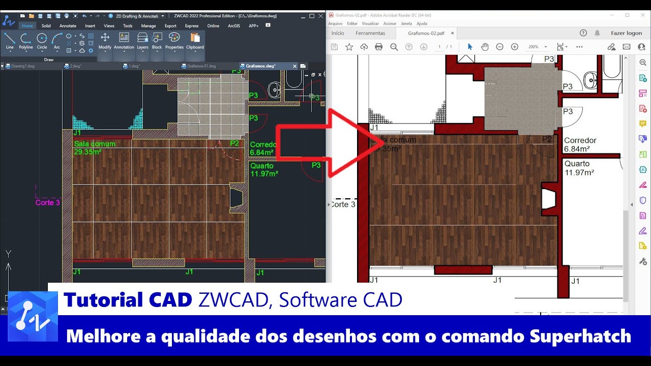 Tutorial CAD: Melhore o Grafismo dos seus Desenhos Imagens como Tramas com o Superhatch do ZWCAD ...