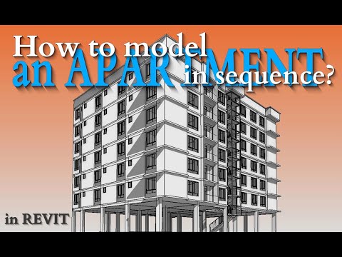 How to model an apartment in sequence, in Revit?