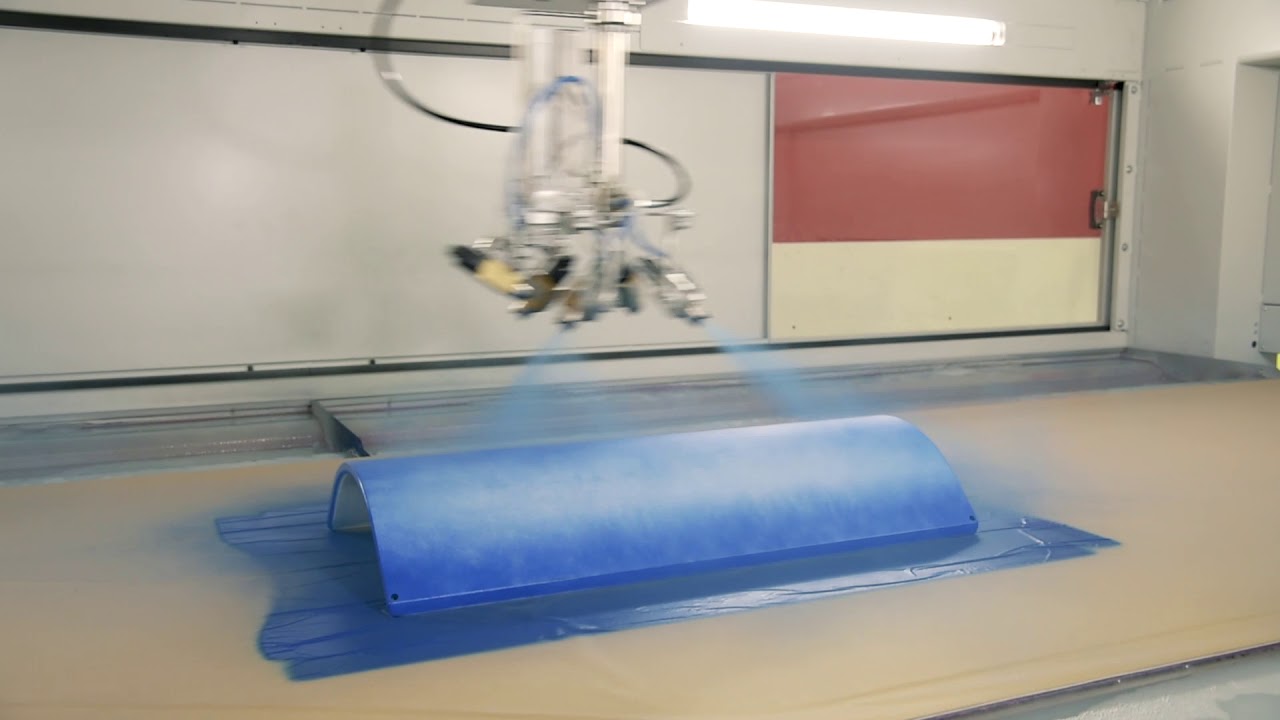 MPS Machines - Cefla iBotic robot spraying machine - YouTube