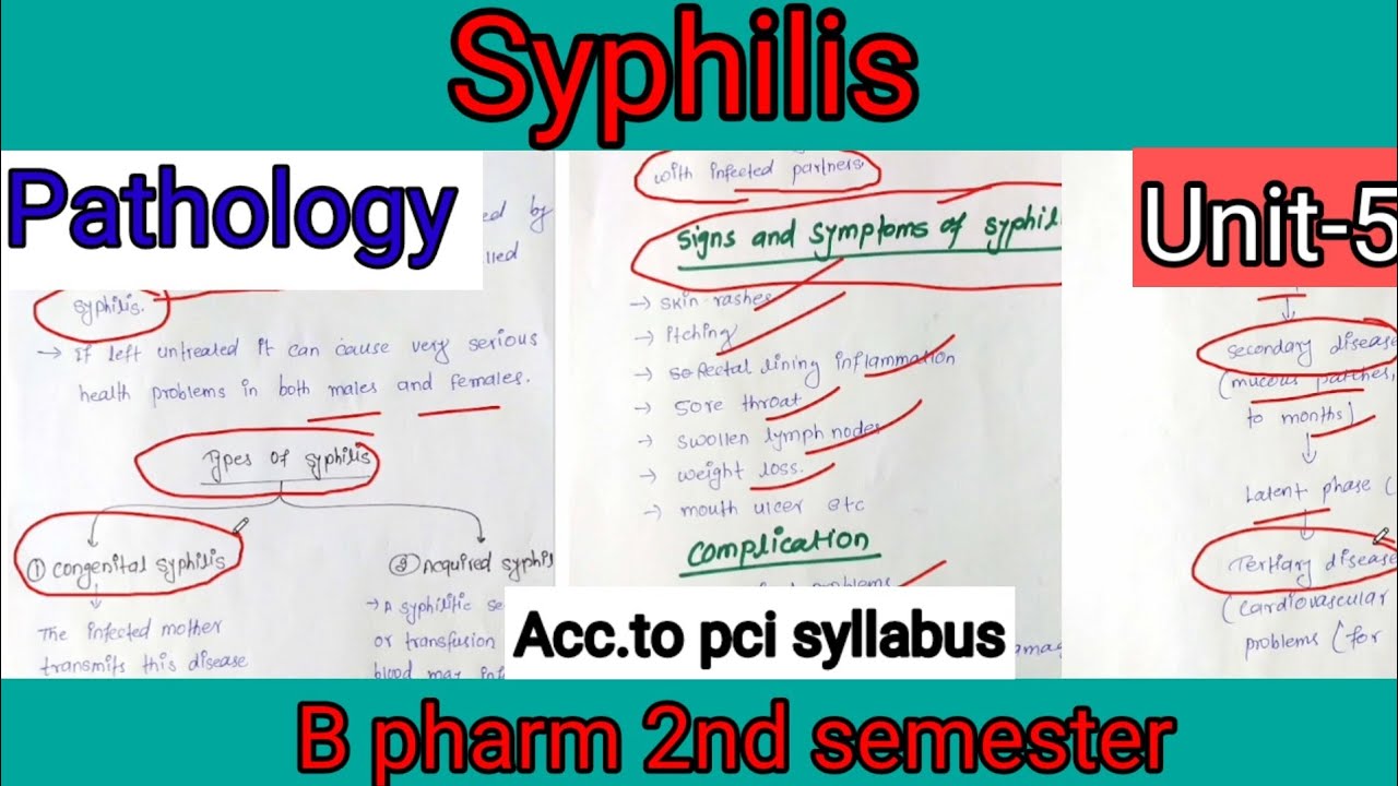 सिफलिस रोग || Syphilis Disease || congenital Syphilis pathophysiology ...