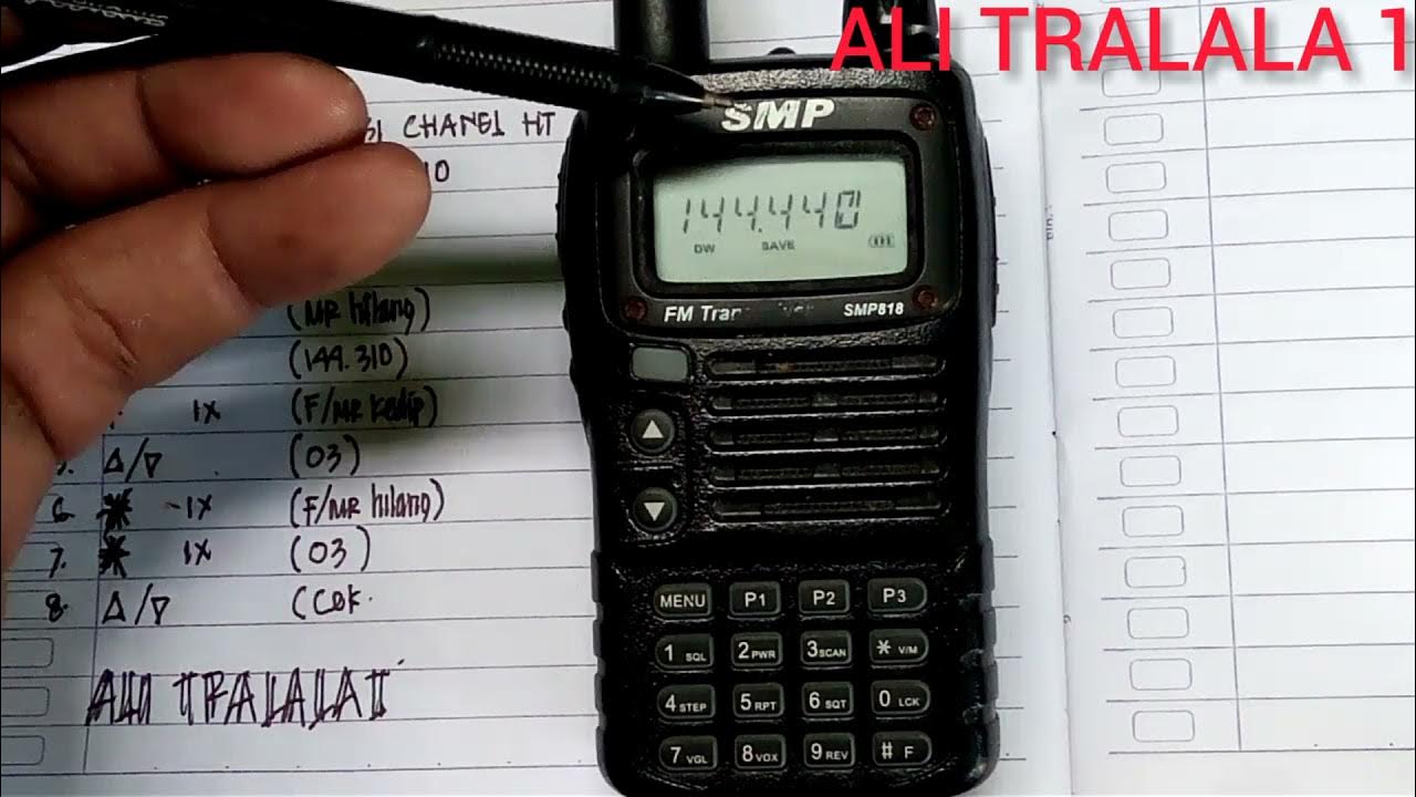Cara seting PTP frekuensi chanel Ht SMP 818 @alitralala1460 - YouTube