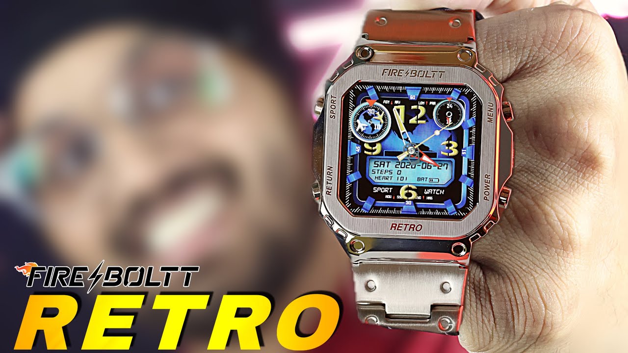 Fire Boltt Retro - Unboxing & Review || Solid Build & Unique Design ...