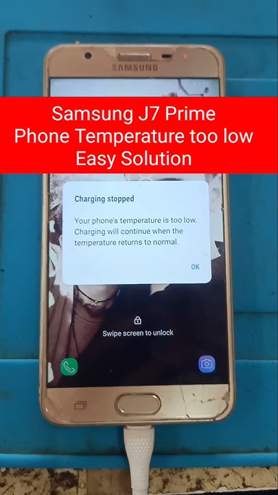 Samsung J7 Prime Temperature too low | Charging Paused Solution #mobiletechnoguru #j7prime # ...