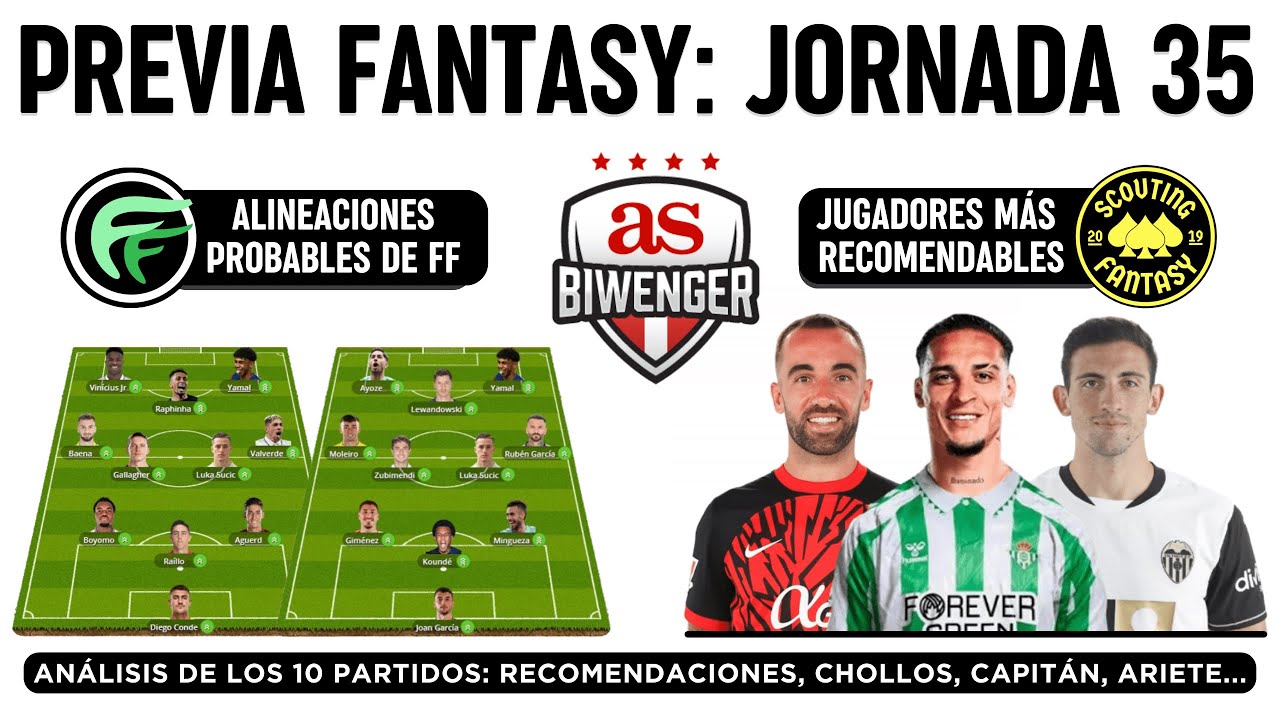 PREVIA FANTASY JORNADA 35: ALINEACIONES PROBABLES Y JUGADORES MÁS ...