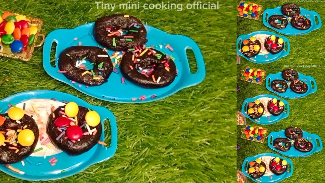 Mini Oreo biscuit Donuts 🍩| Chocolate Donuts recipe by Tiny mini ...
