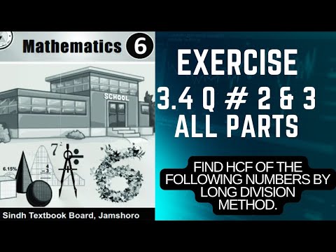 Class 6 Math Sindh Textbook Board Exercise 3.4 Question 2 and 3 all ...