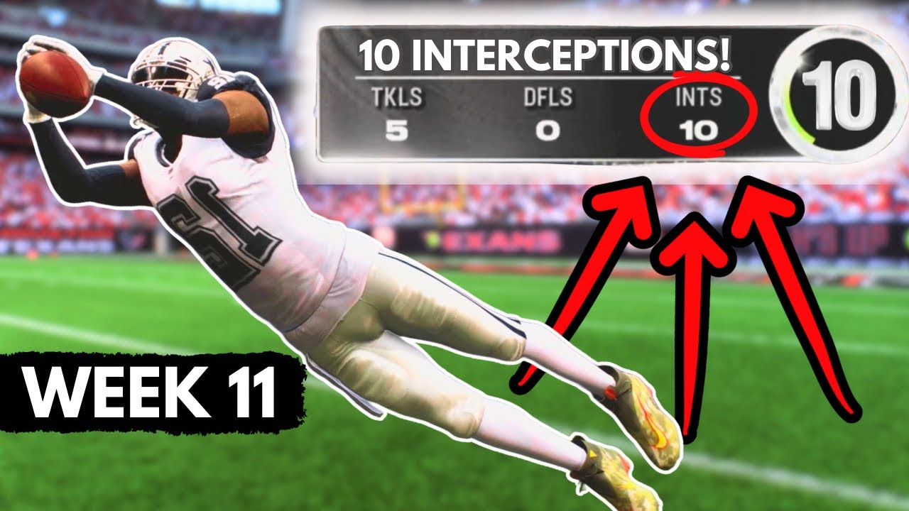 BAITING THE QB FOR 10 INTERCEPTIONS! Madden Superstar Mode - YouTube
