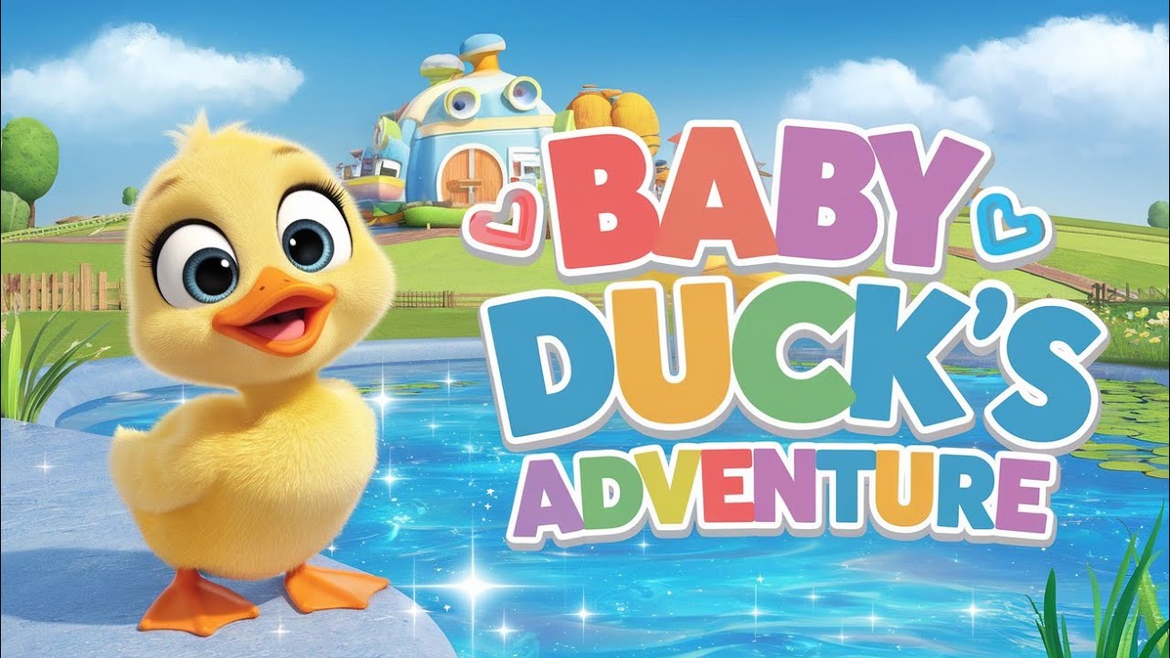 "🐥 Cute Baby Duck Adventure | 3D Animated Kids Rhyme | Fun Learning ...